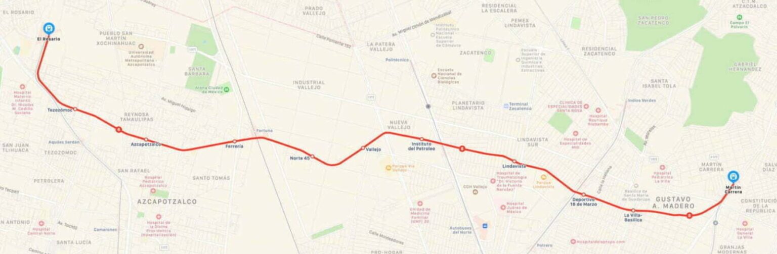 Mapa línea 6 metro CDMX - Metro CDMX Descarga plano